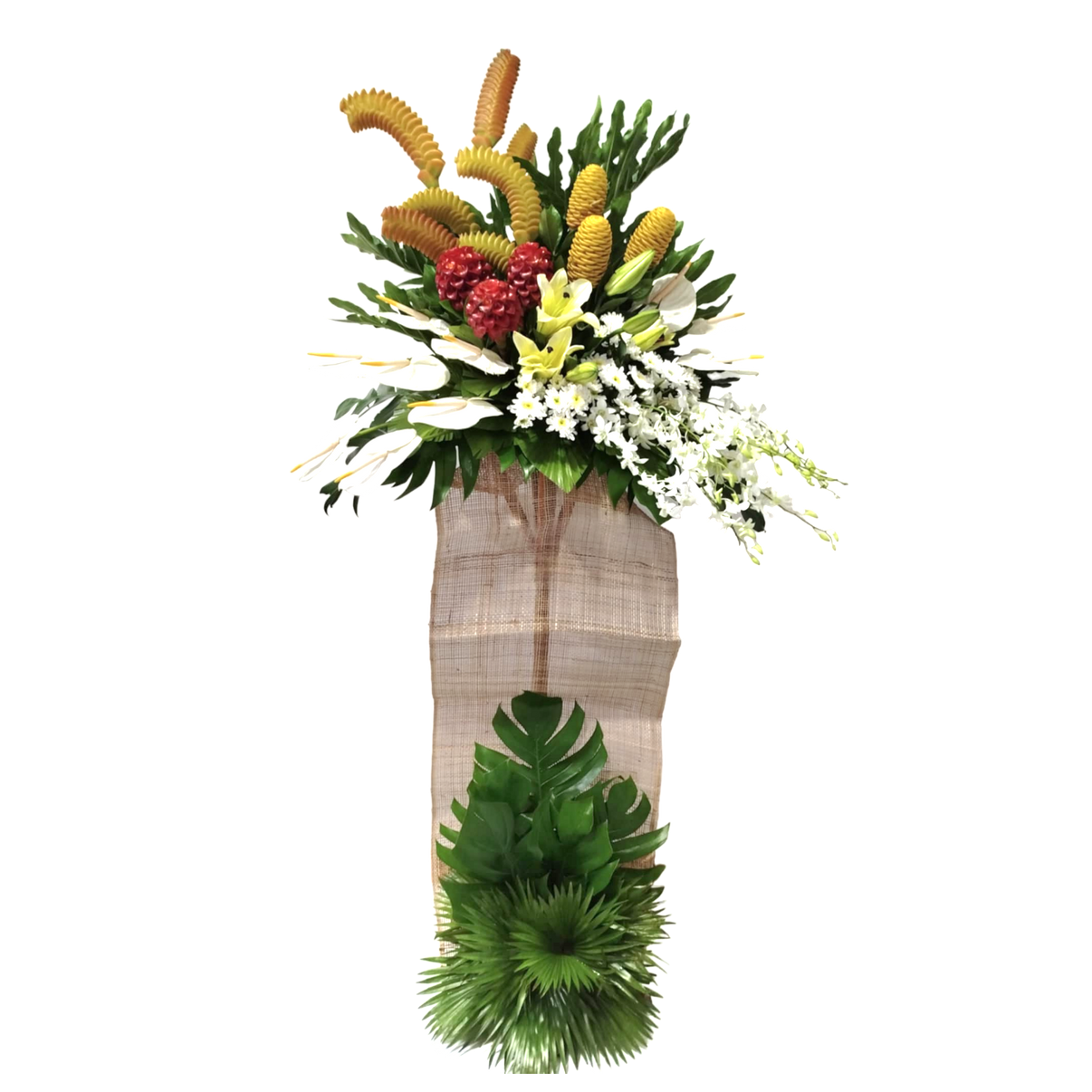 Tropical Floral Standing Spray – Floral Symphony